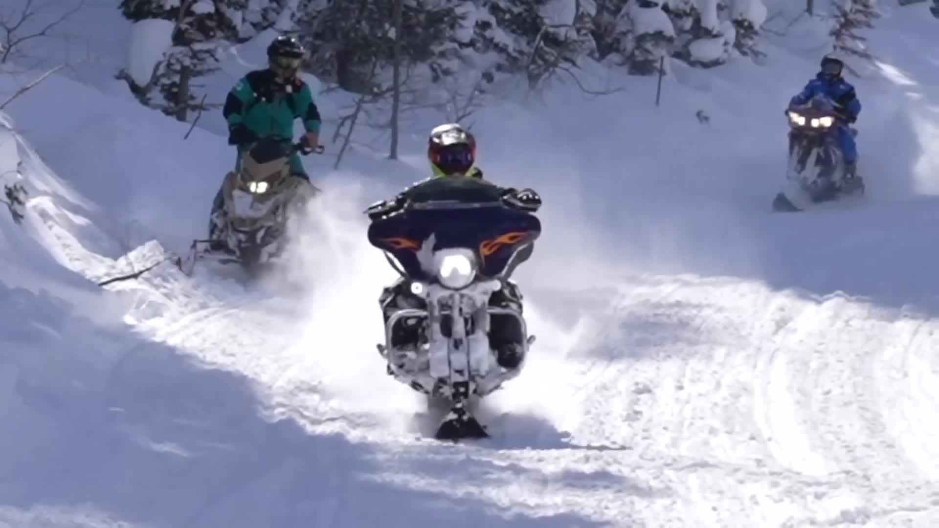 Harley Davidson snow bike!💥
