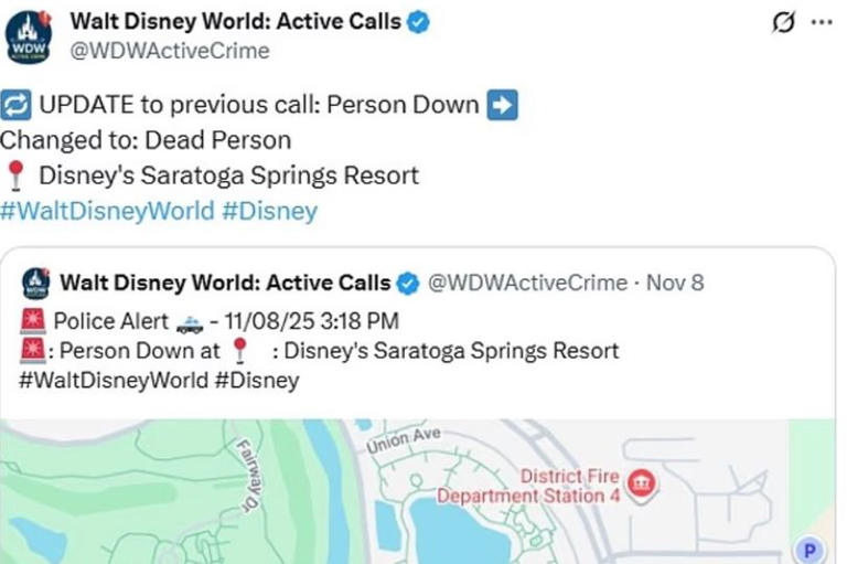 Disney World sees fifth death in less than a month as two-word update ...
