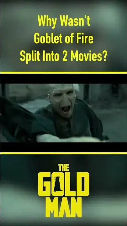Why Wasn't Goblet of Fire Split Into 2 Movies? #shorts