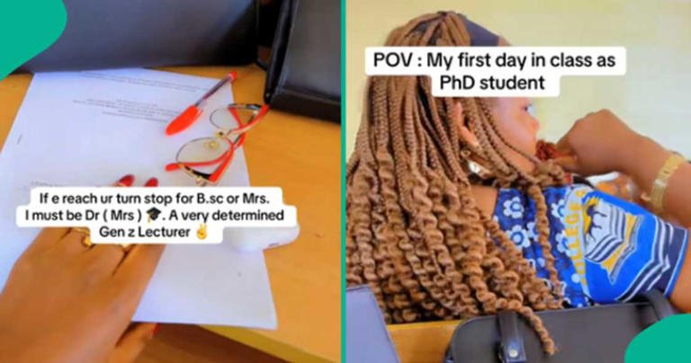 "PhD student": Watch inspiring video as Gen Z lecturer shows off ...