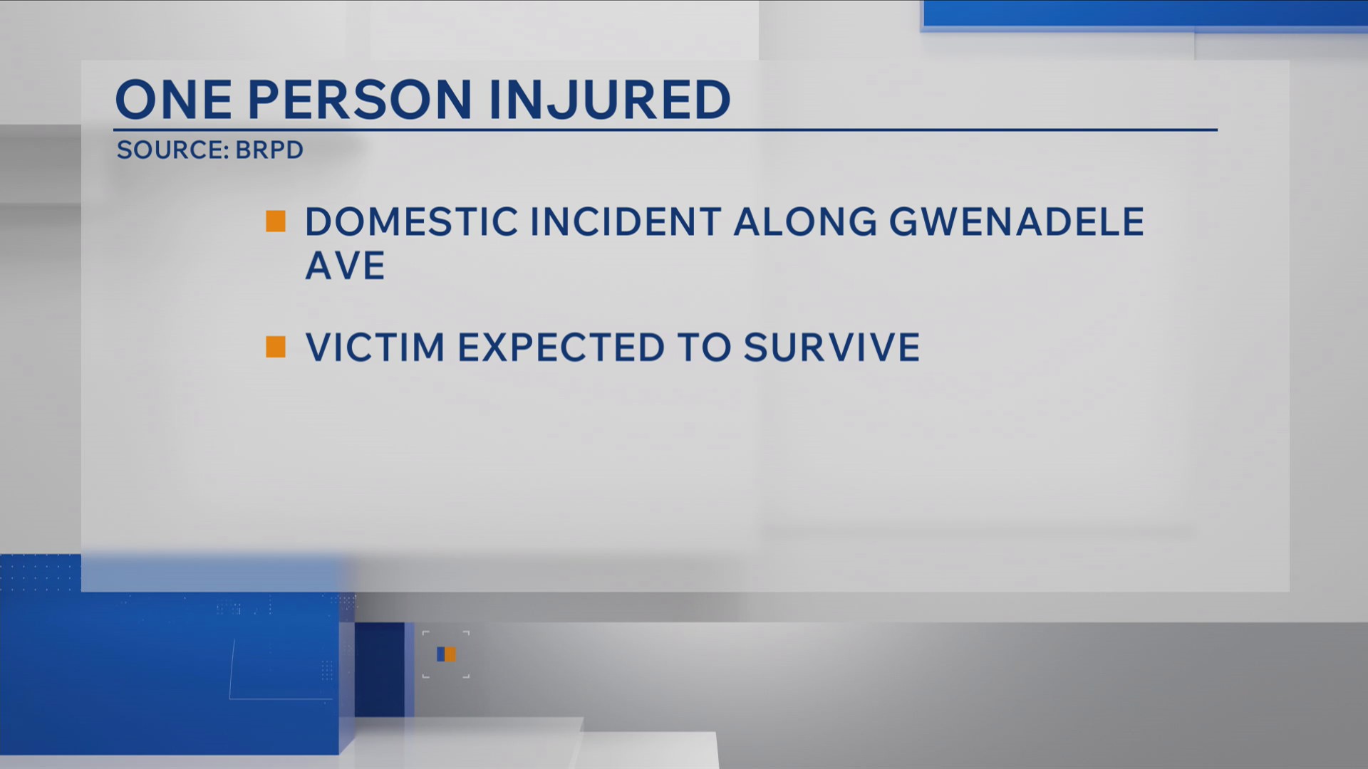 One taken to hospital after shooting in Baton Rouge, officials say