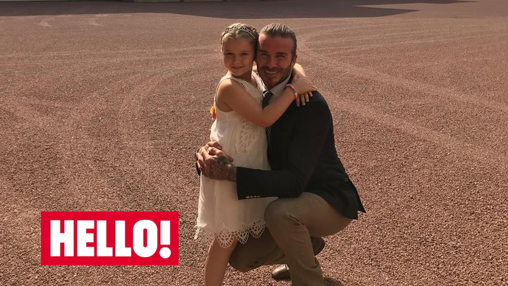 Watch: Harper Beckham's cutest family moments