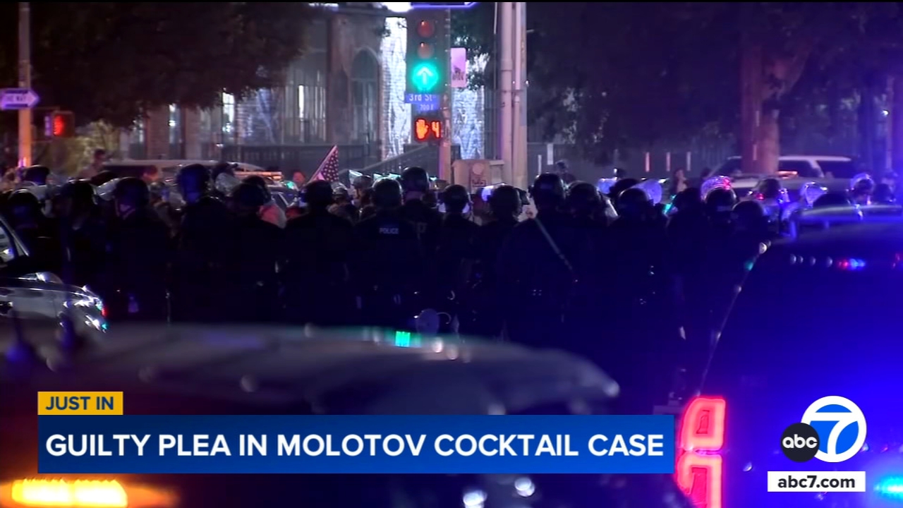 LA County man pleads guilty to possessing Molotov cocktail during anti ...