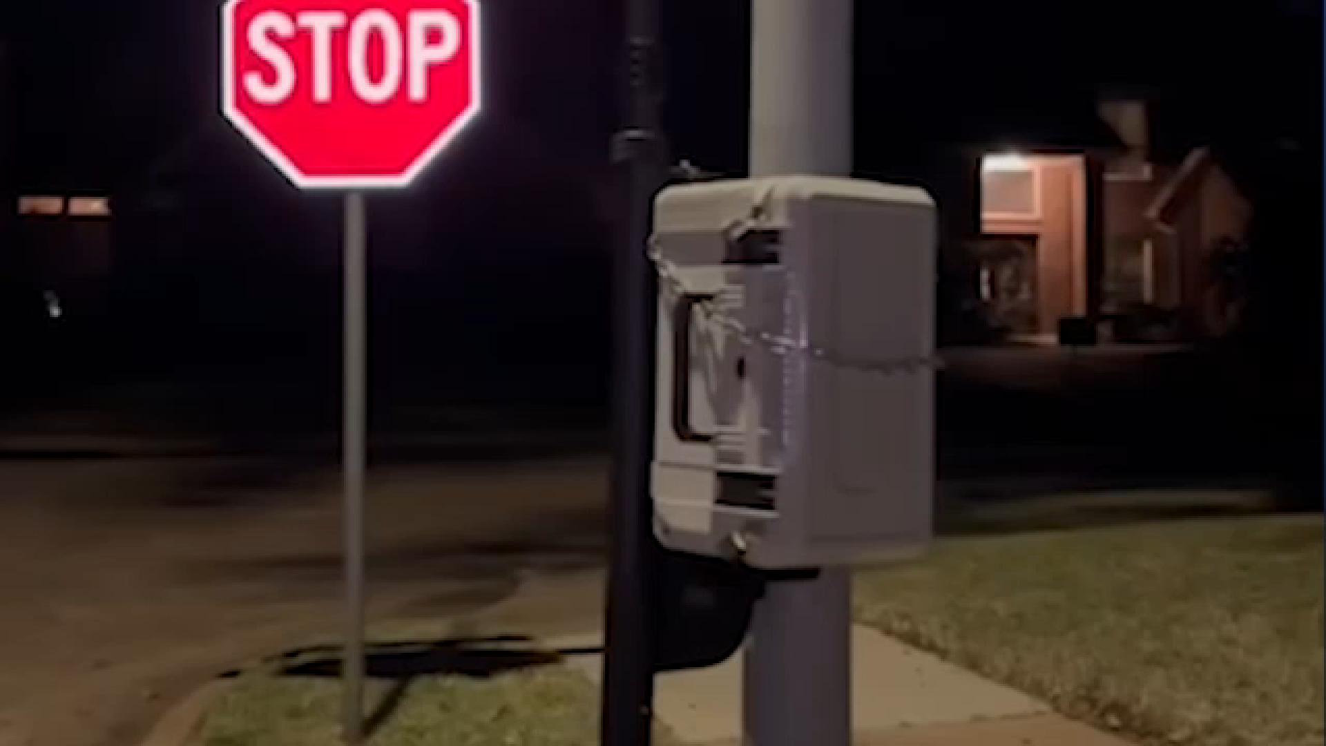 Sugar Land officials explain what the metal boxes with chains, poles ...