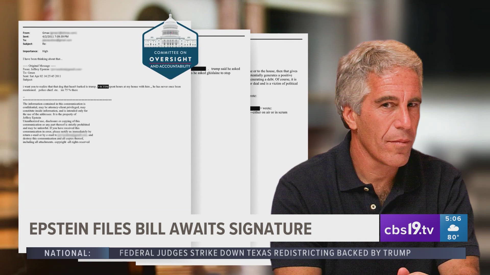 Epstein files bill awaits signature from Trump after passing in the ...