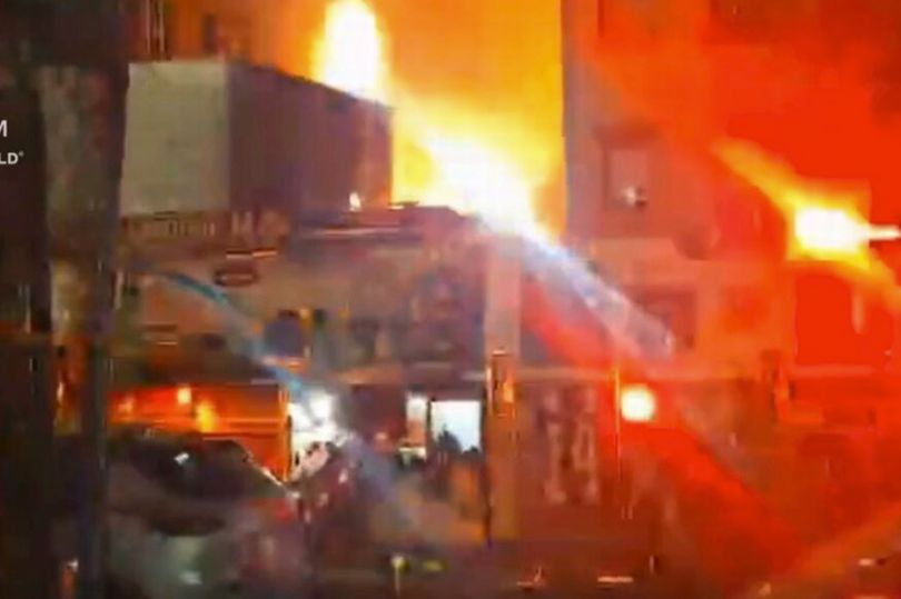 BREAKING: Terrifying East Harlem fire engulfs New York beer garden as ...