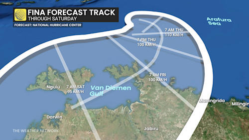 Australia braces for Fina as one of its earliest cyclones on record