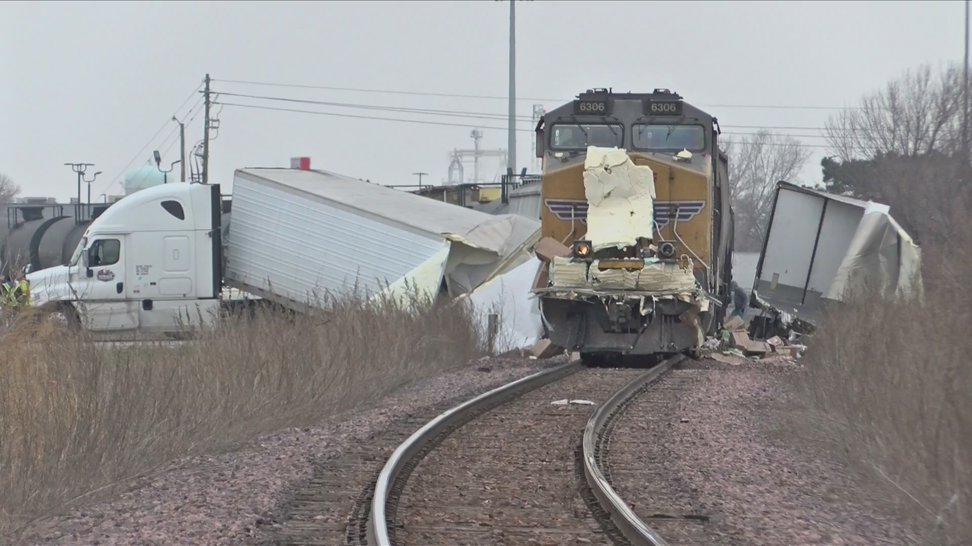 Semi Carrying Beef Products Hit by Train