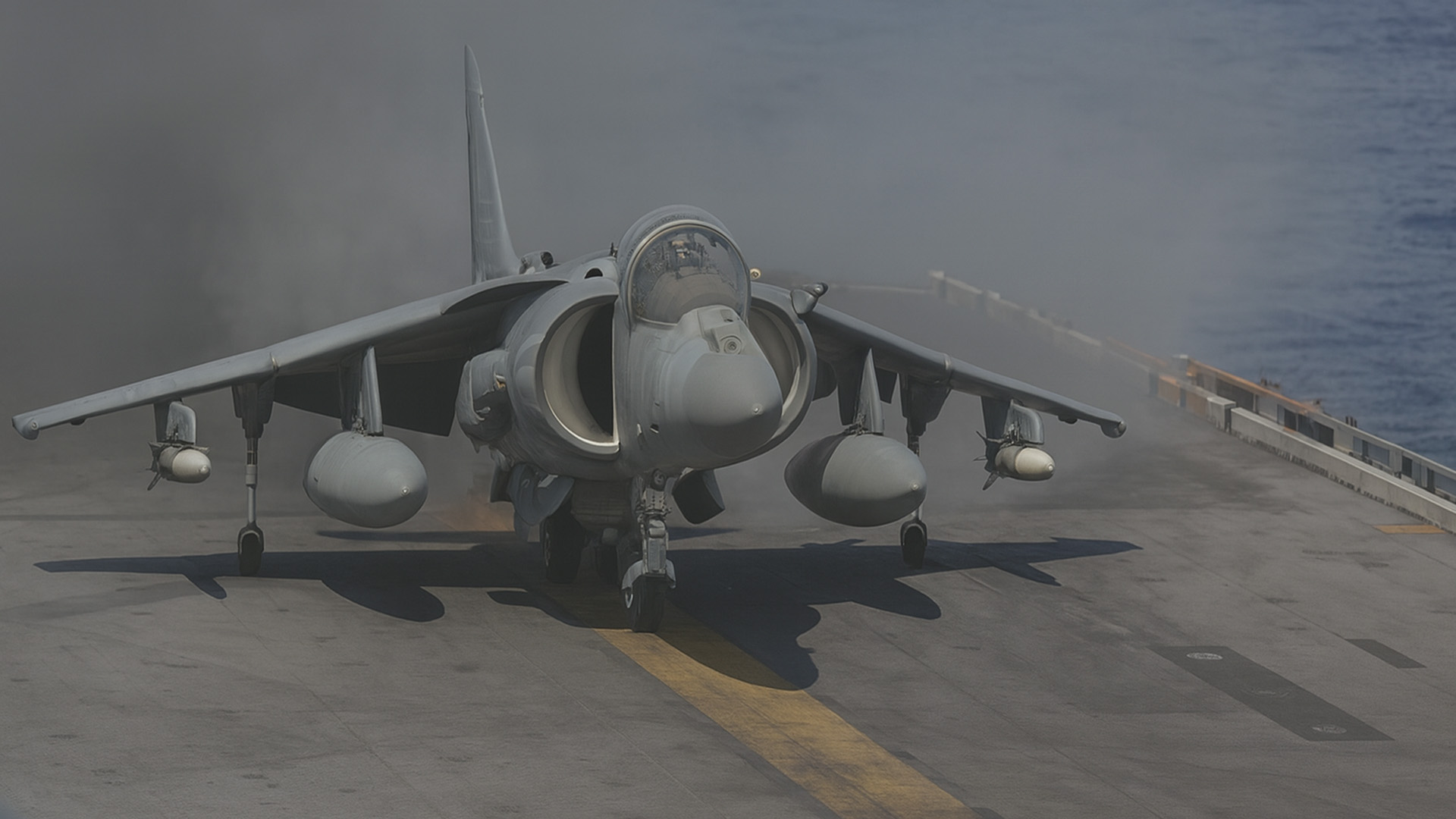 AV-8B Harriers Drop Live Bombs in Training