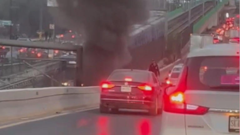 Se registra incendio en Línea 2 del Metro en Nuevo León