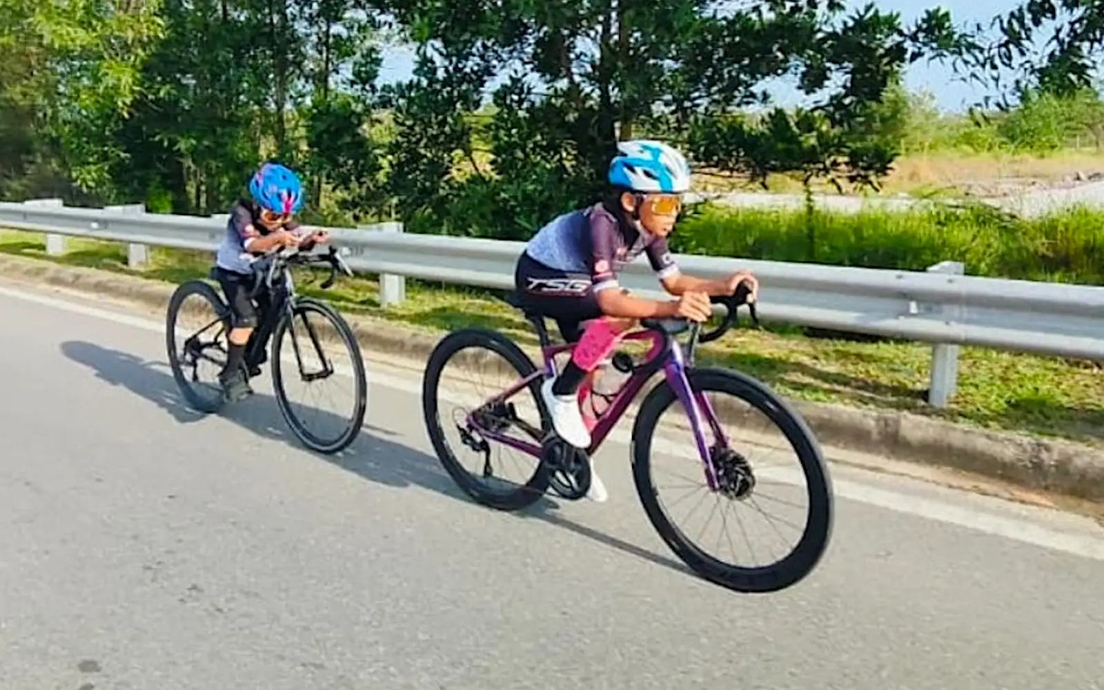 Siblings Danish and Faris prove age is no barrier to competitive cycling