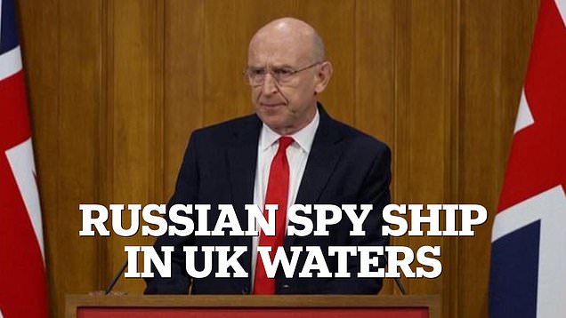 Russian spy ship is spotted 'on the edge of UK waters' in Scotland
