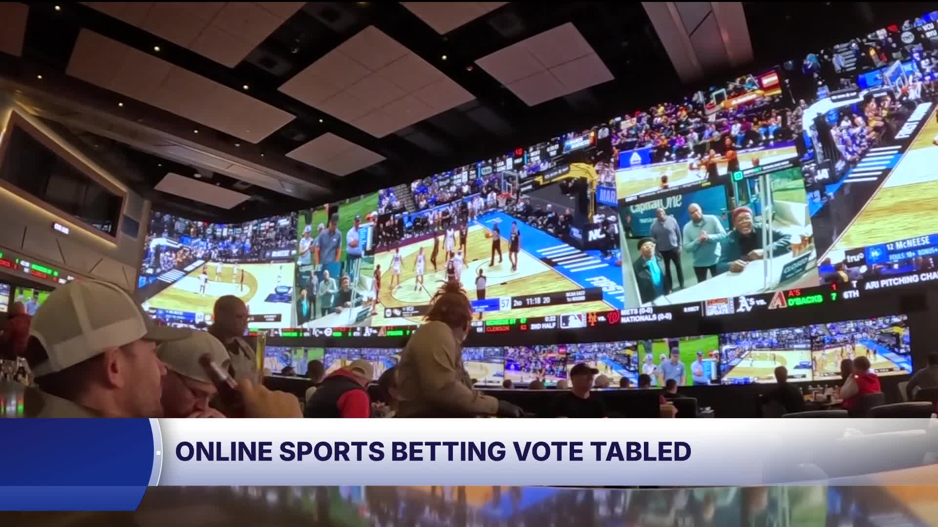Online sports betting vote tabled