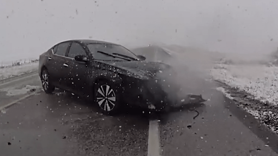 Iowa deputy’s dashcam shows crazy head-on crash involving impaired driver