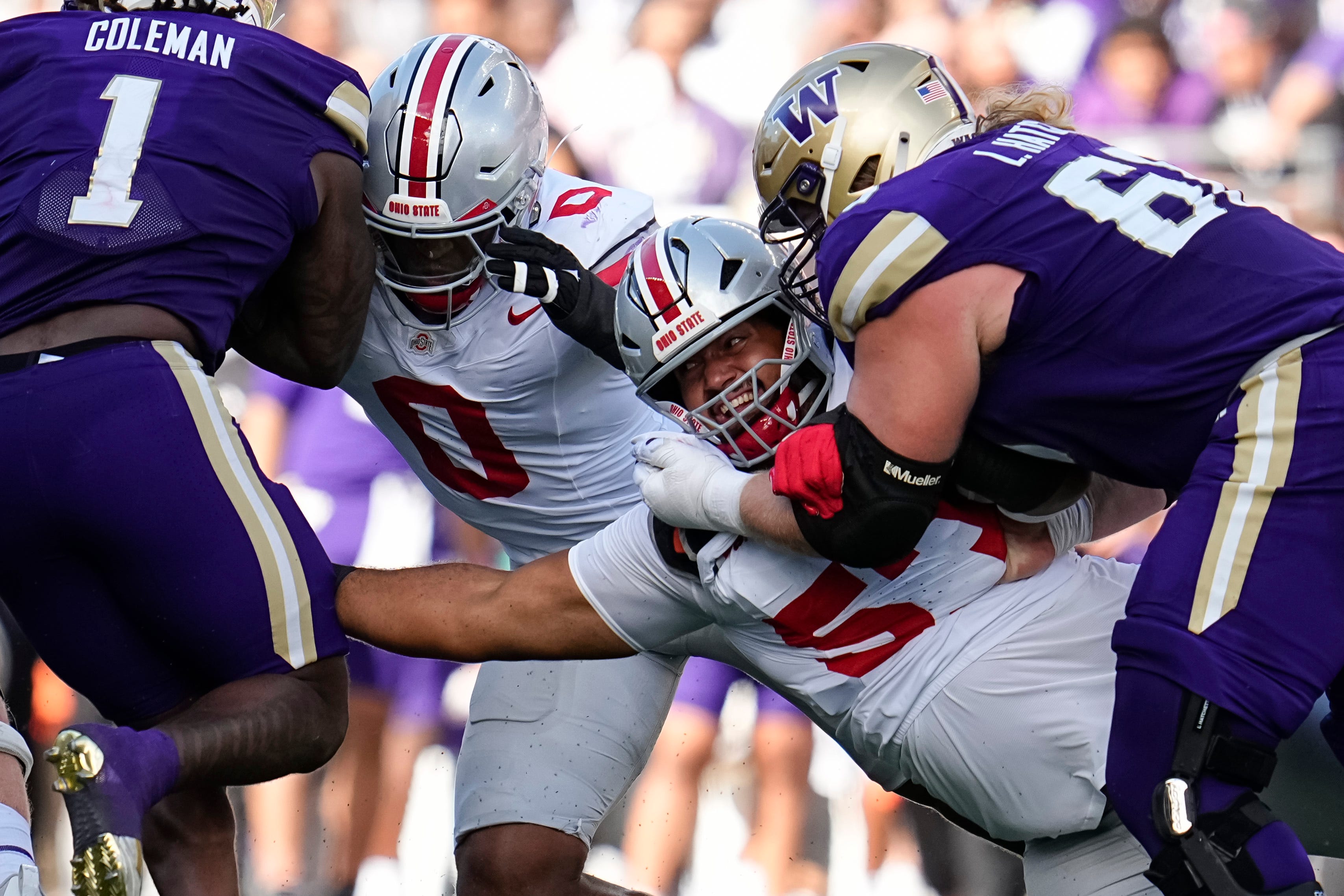 How Ohio State opponents are being called for holding compared to 2024