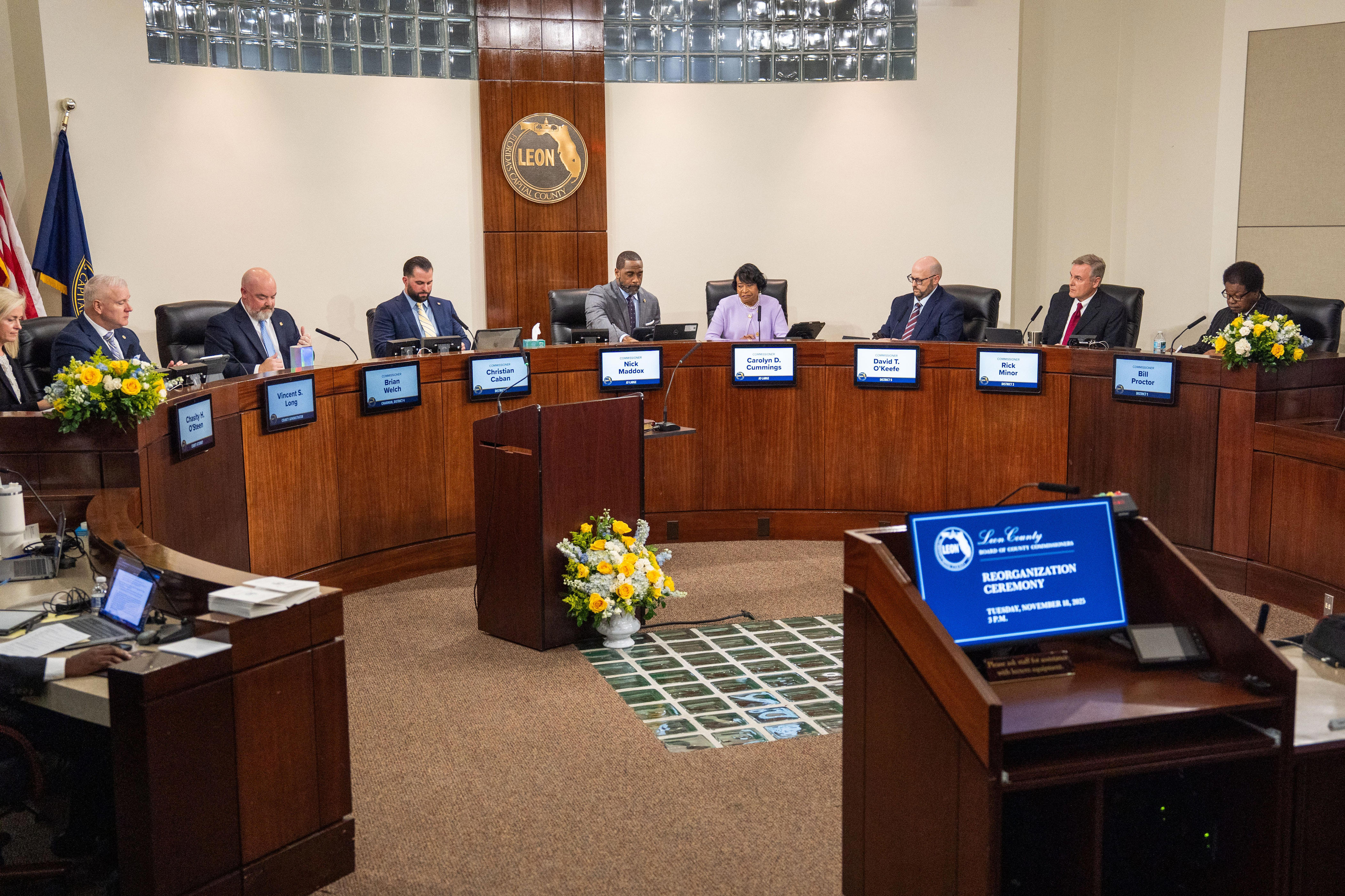 Leon County Commission holds annual reorganization meeting