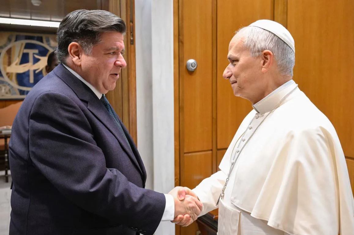Pritzker discusses immigration crackdown with Pope Leo XIV in Rome