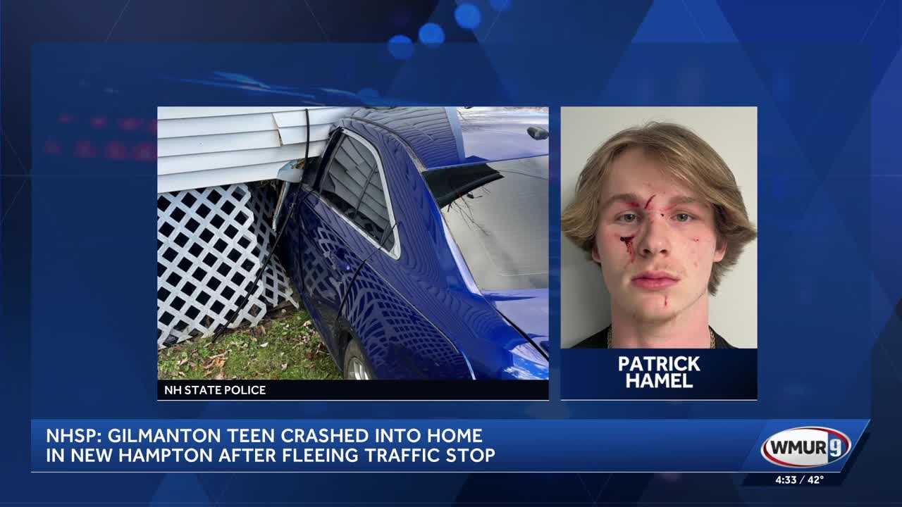 Gilmanton teen crashes into home in New Hampton after fleeing traffic ...