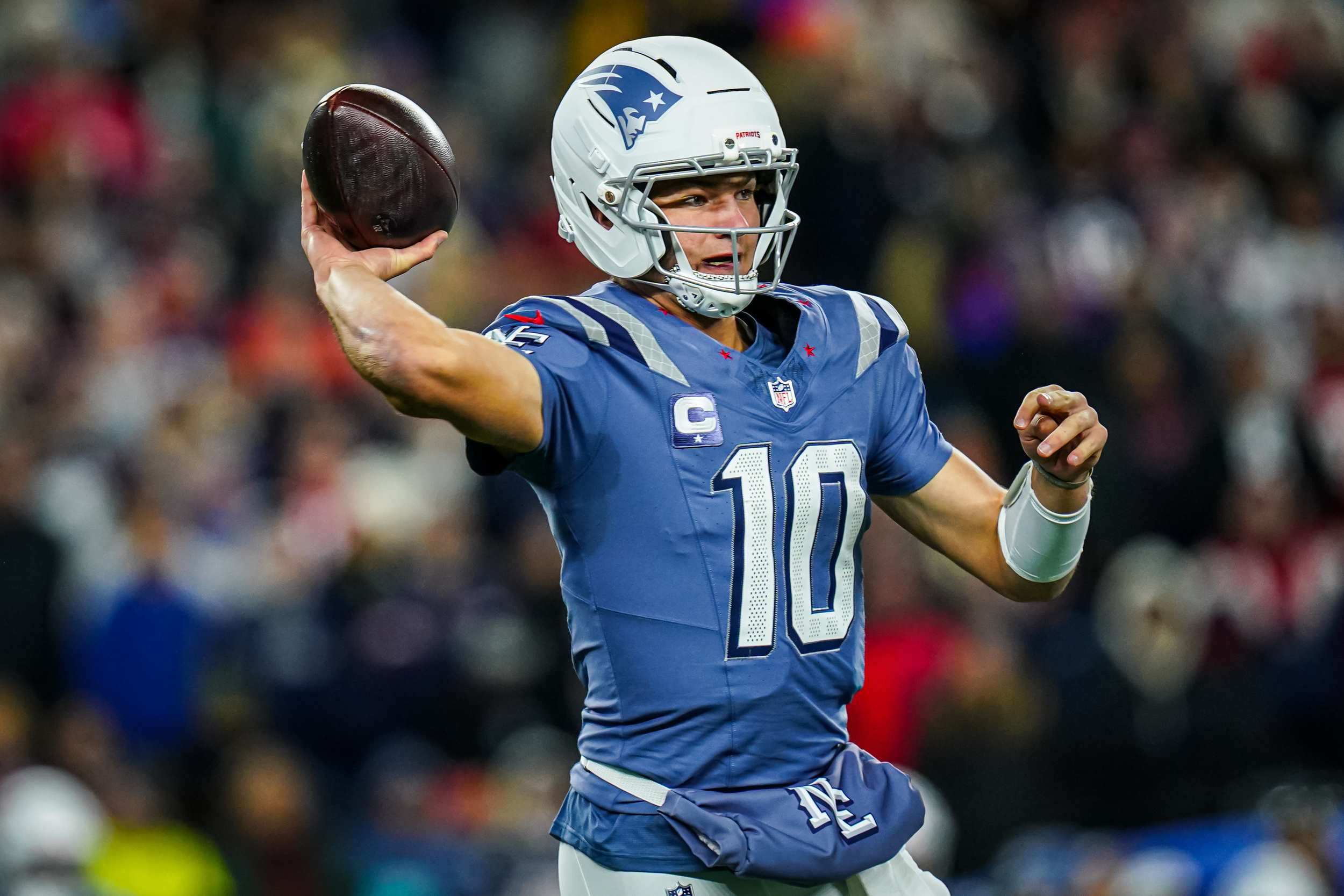 Drake Maye fires back at Cam Newton