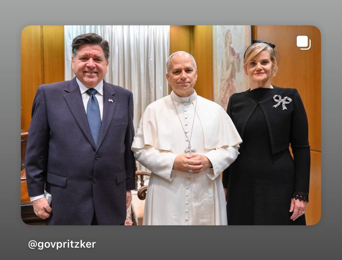 Pritzker and the Pope: Governor meets Leo XIV at Vatican