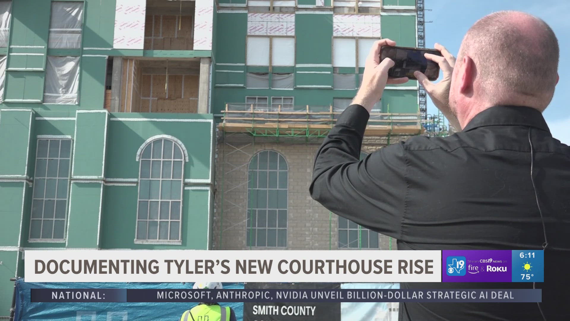 Tyler man documents new Smith County Courthouse rise with 100K photos ...