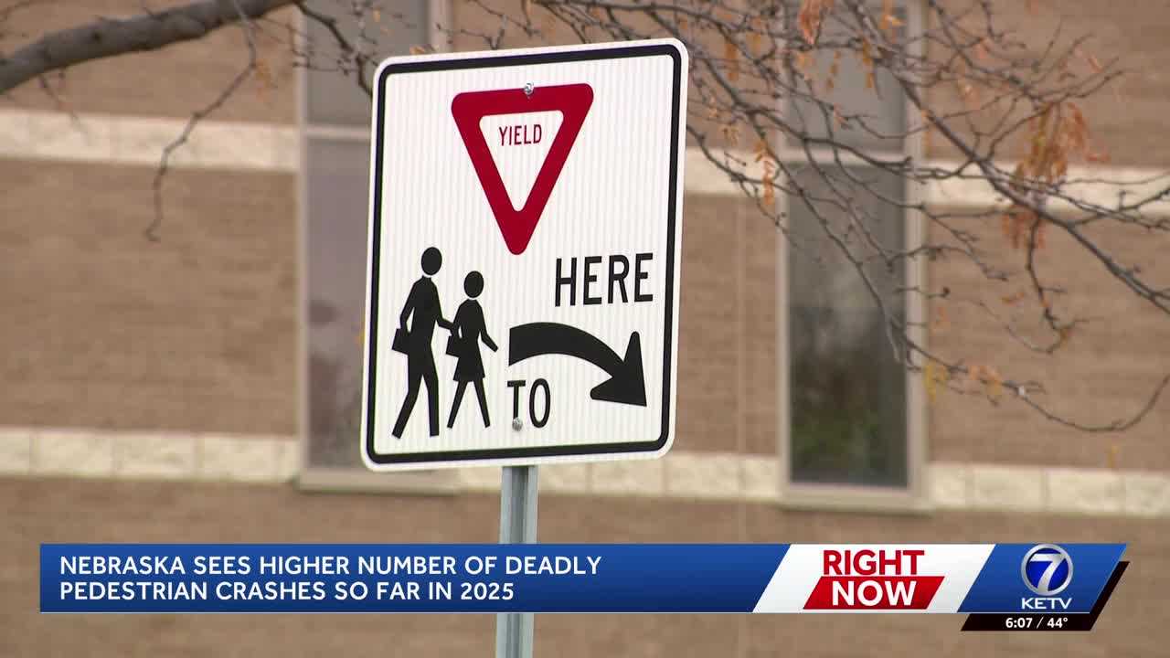 Nebraska sees higher number of deadly pedestrian crashes so far in 2025