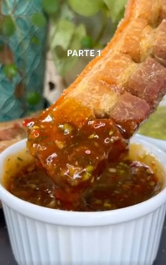 Parte 1: Chicharrón Crujiente con Salsa BBQ, Sabor Irresistible
