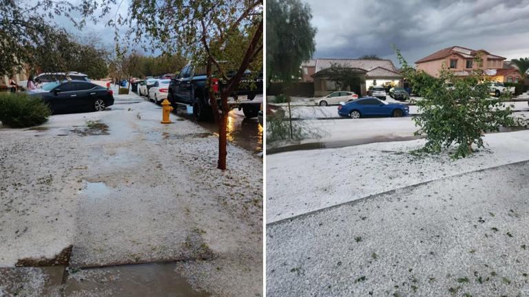 Hail, lightning to West Valley, Phoenix; First Alert Weather Day extended