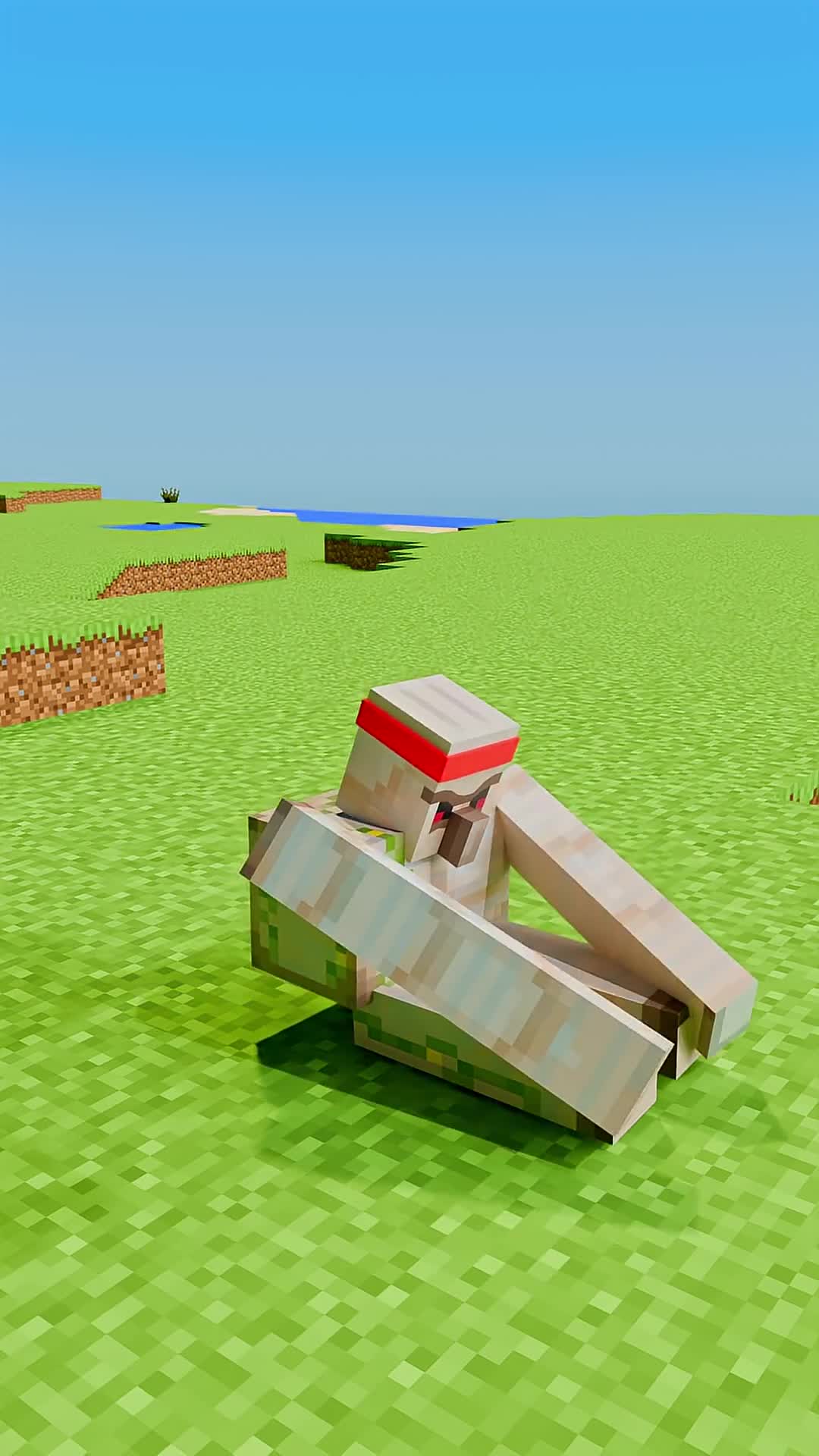 Minecraft iron golem fart revenge 3D simulation