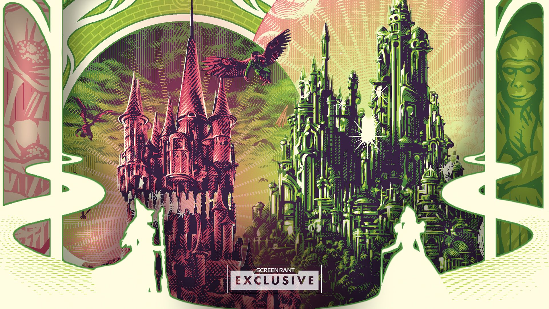 New Wicked: For Good Posters Reveal Elphaba's Gravity-Defying Castle & Oz In All Its Glory