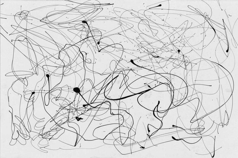 Could a kid have painted that? Jackson Pollock's famous pour-painting ...