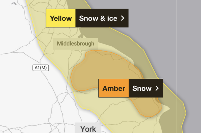 Yorkshire snow: New 'significant' amber weather warning issued by Met ...