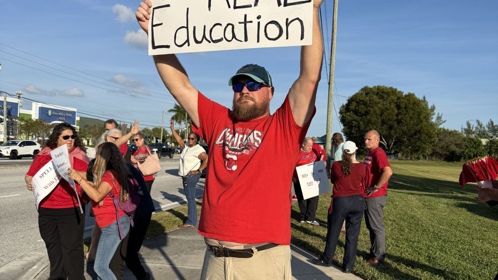 'They're not living... they're surviving'; Teachers rally for better ...
