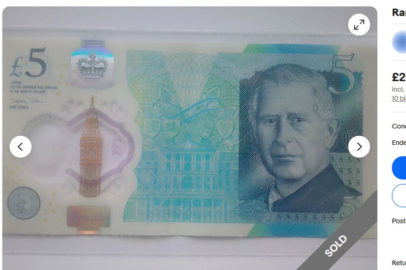 Rare £5 note sells for nearly 40 times its value - because it's missing these words