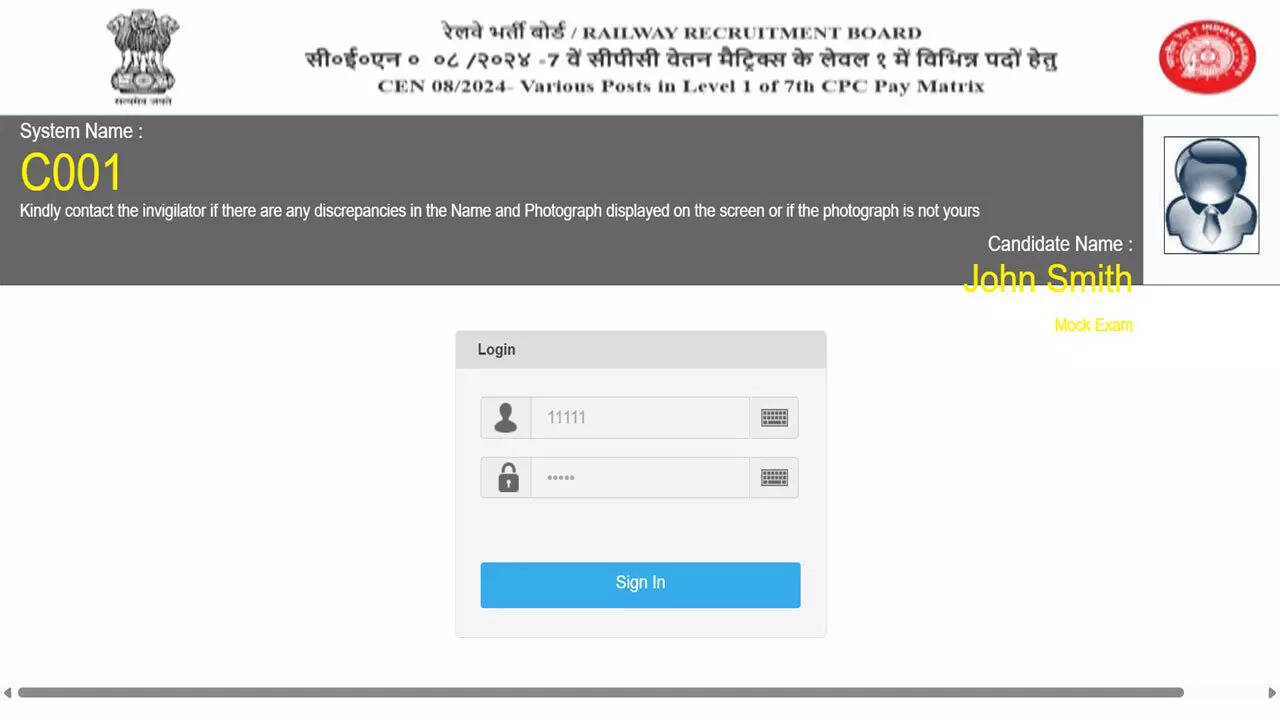 RRB Group D mock test link active for CEN 08/2024; download your city ...
