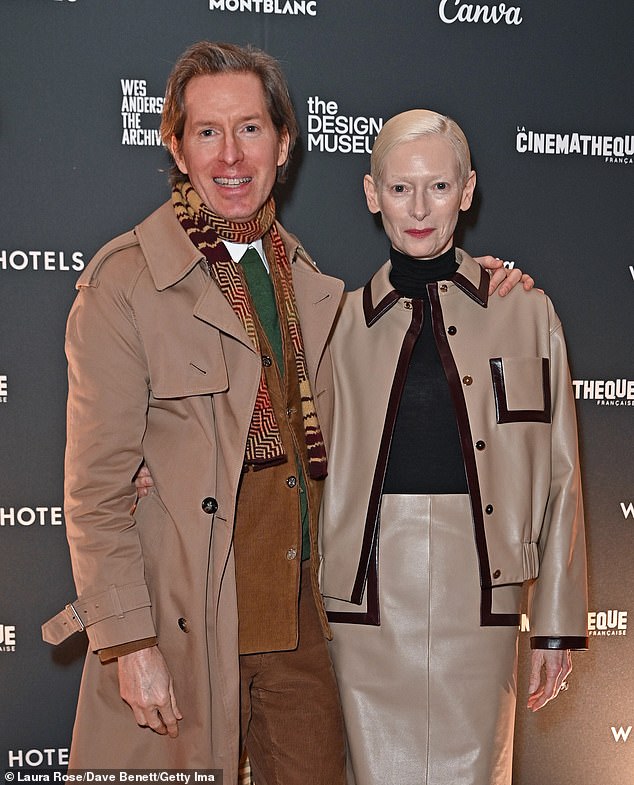 Tilda Swinton, 65, makes a very rare appearance with partner Sandro ...