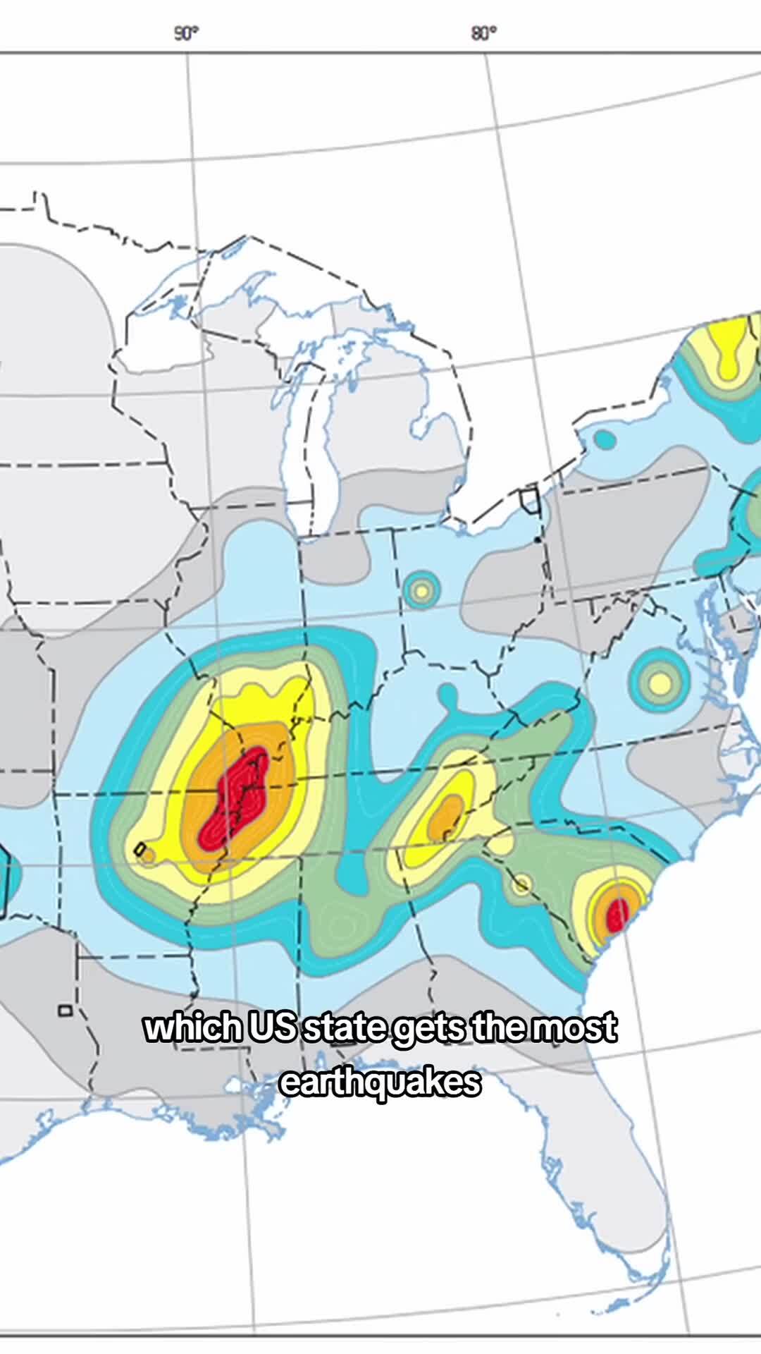 Which US State Gets The Most Earthquakes? #geography