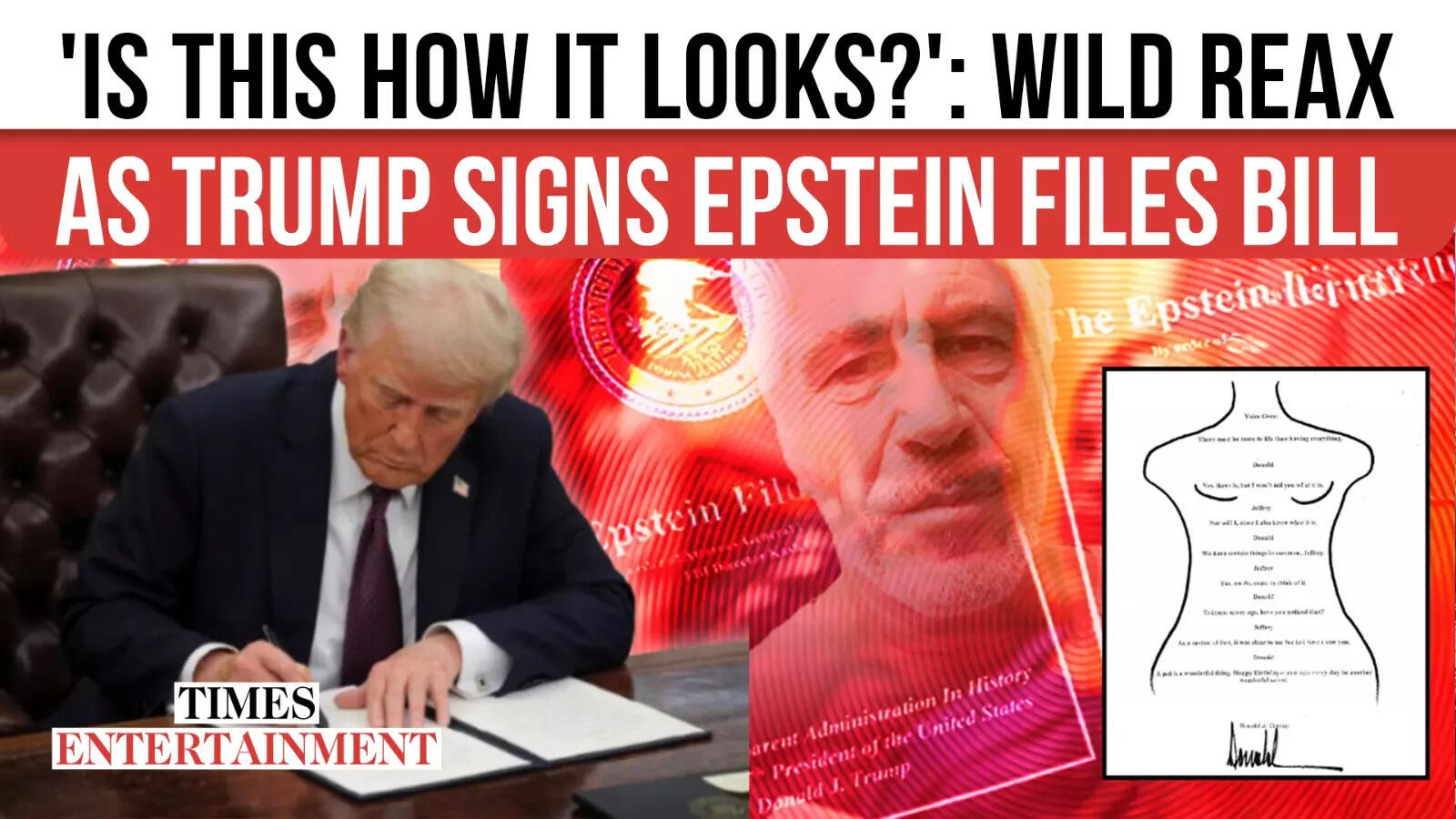 Wild Reactions Explode As Trump Signs Bill To Release Epstein Files