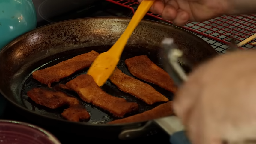 Making bacon from bread