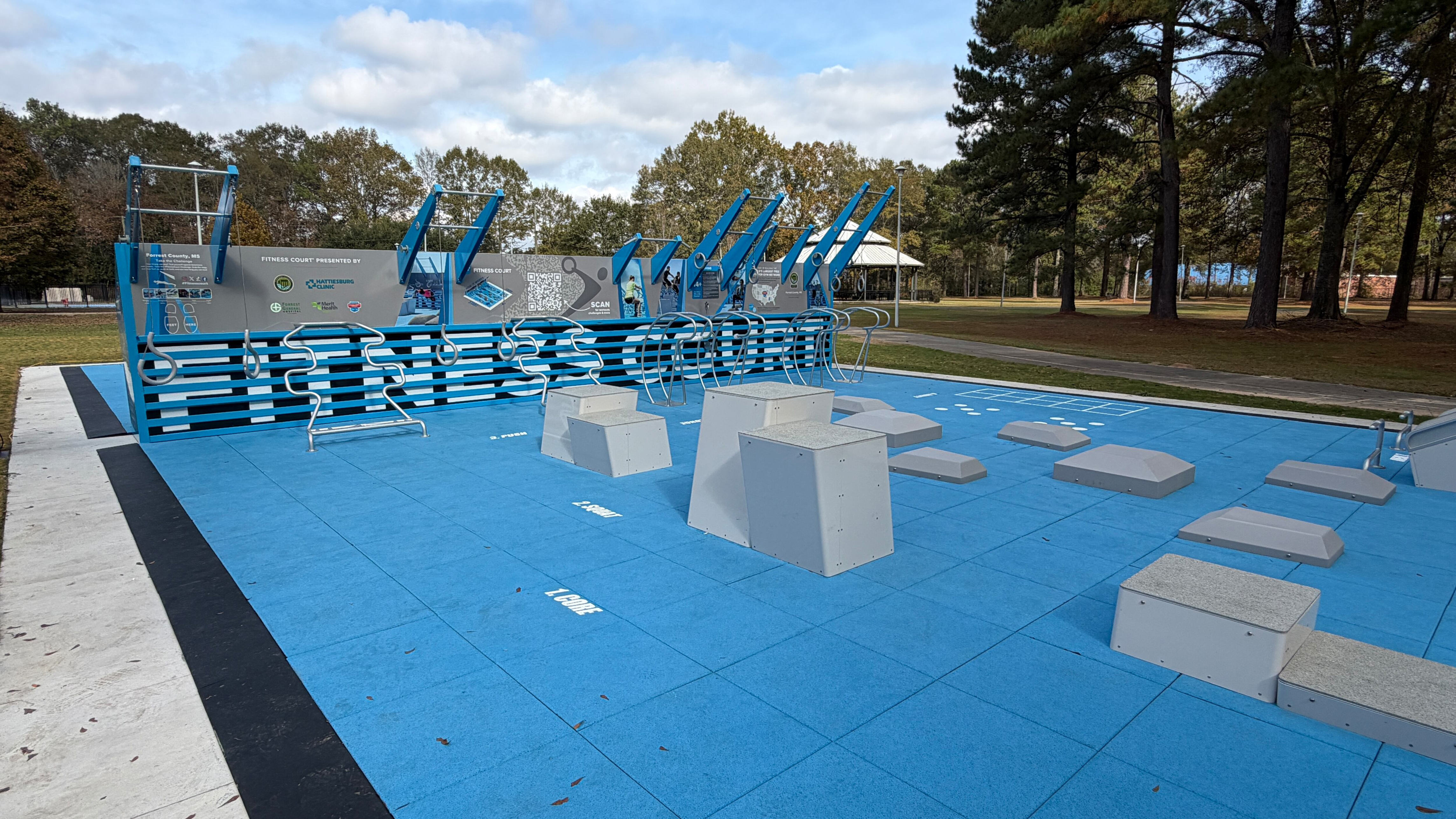 Forrest County opens new fitness court at Dewitt Sullivan Park