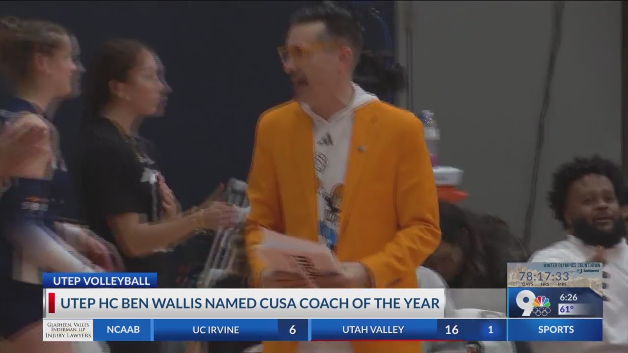 UTEP's Ben Wallis named 2025 CUSA Volleyball Coach of the Year