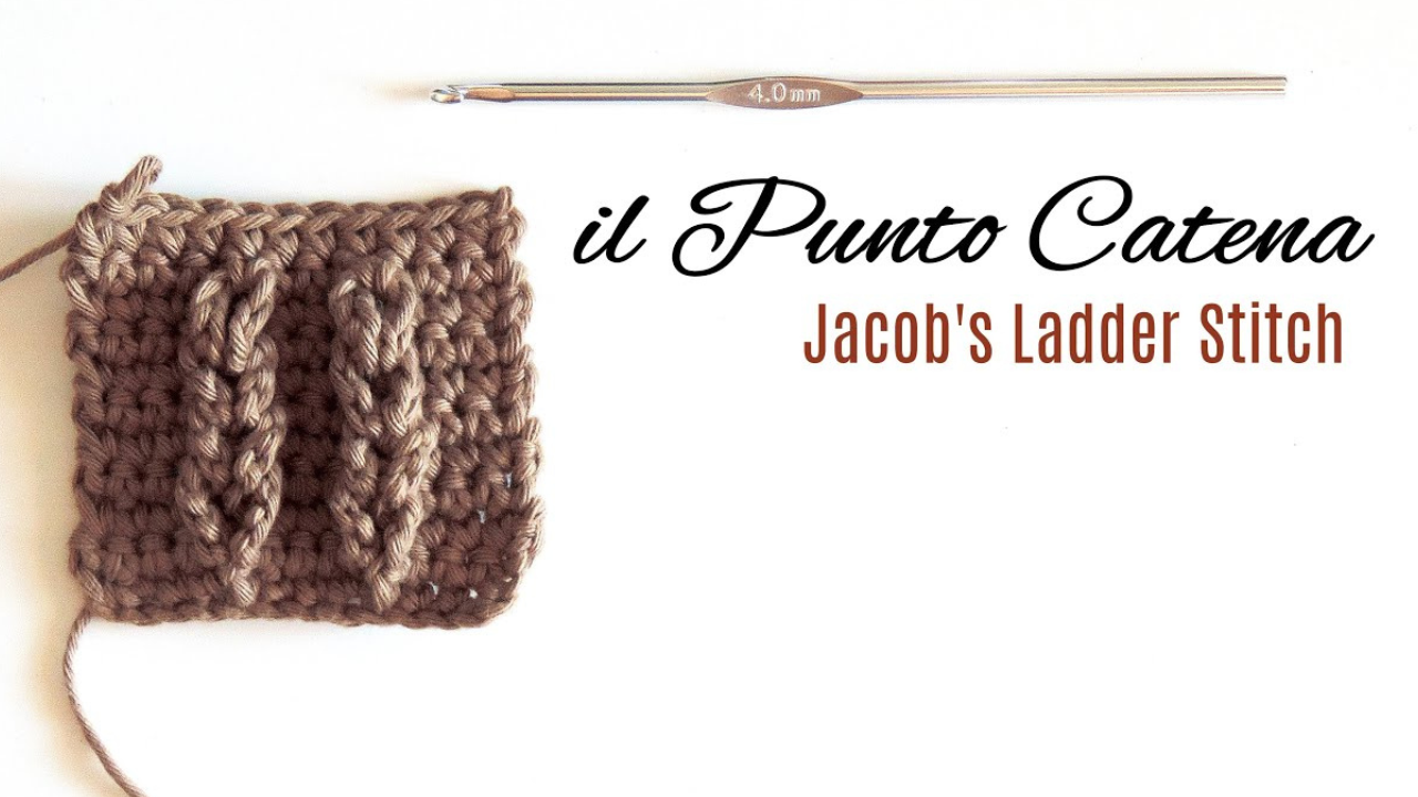 Scuola di Uncinetto: Punto Catena Jacob's Ladder Stitch