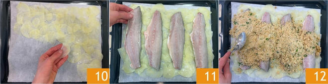 Gratinated Sea Bass Fillets