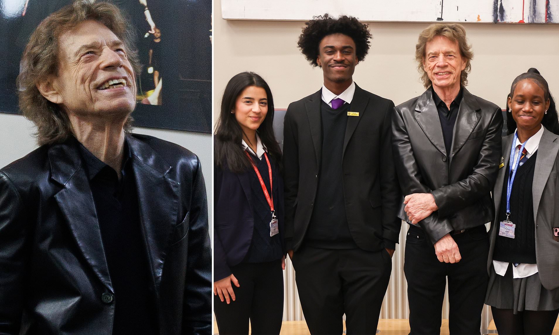 Mick Jagger goes back to school: Rolling Stones rocker, 82, makes ...