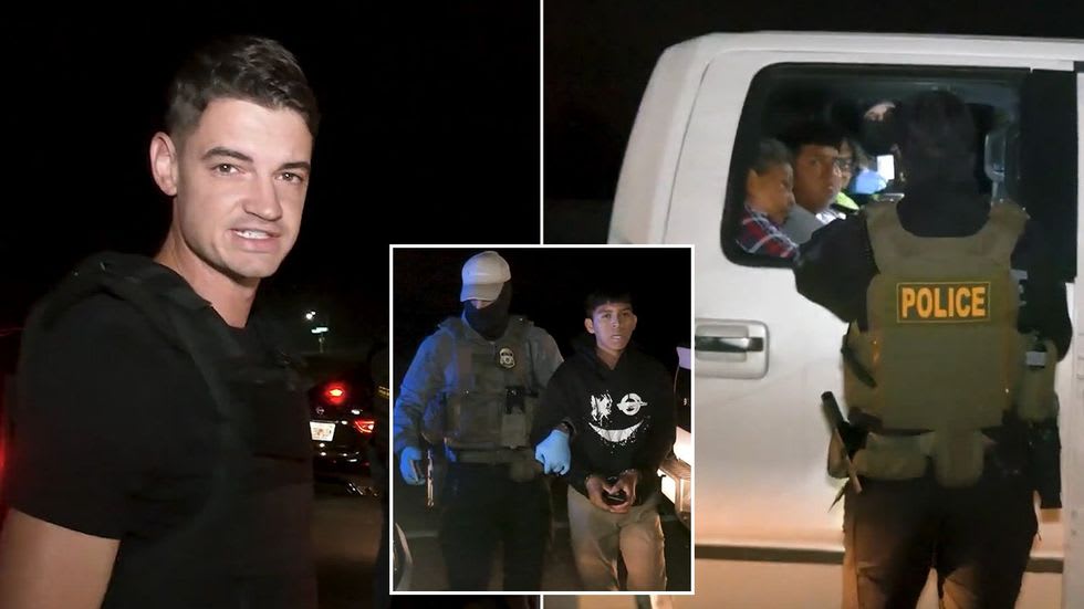 Ben Leo joins ICE officers on Florida dawn raid in manhunt for ...