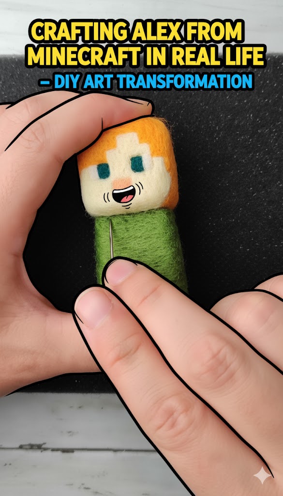 Crafting Alex from Minecraft in Real Life – DIY Art Transformation