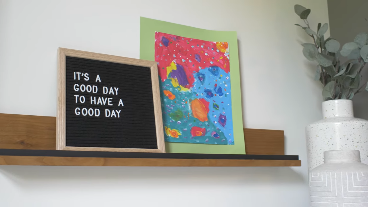 How to build a simple wood and metal display ledge on a budget