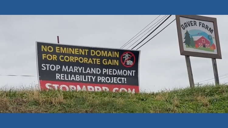 Maryland farm owners challenges powerline project