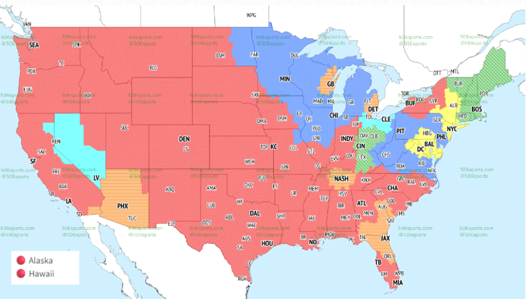 Steelers vs. Bears Week 12, broadcast map: Where fans can watch