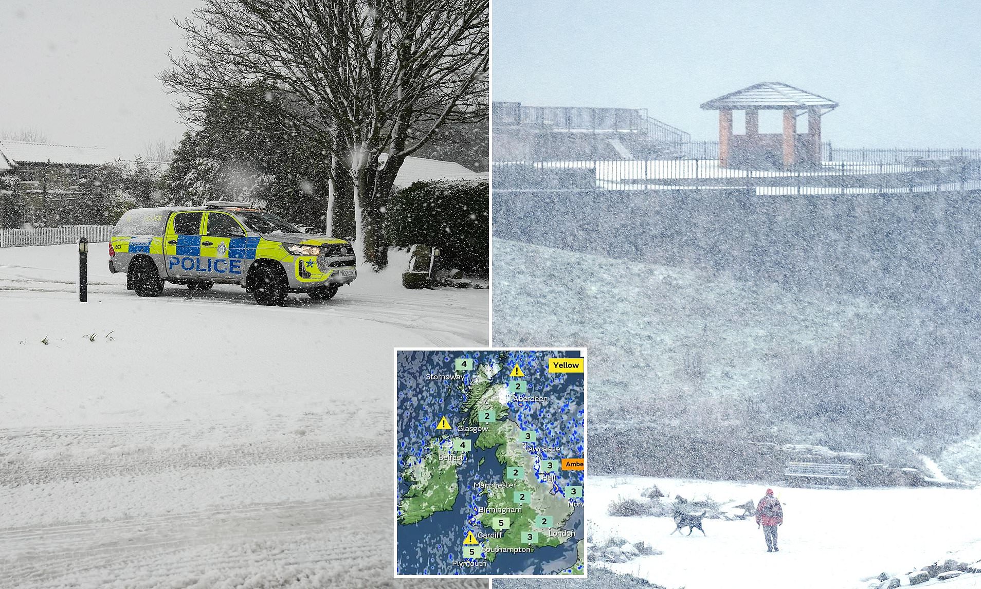 Commuters brace for blizzards as major roads forced to close amid Met ...